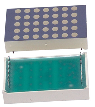 Cooper Maa: Arduino 筆記 – Lab19 使用 5x7 LED Matrix